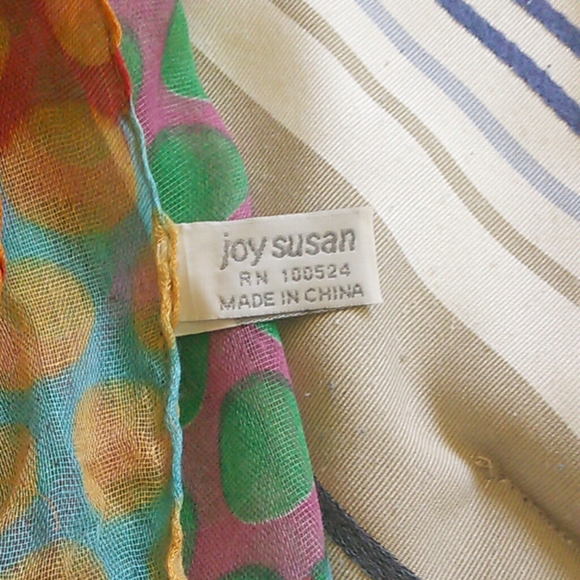 Joy Susan | Accessories | Joy Susan Colorful Scarf | Poshmark